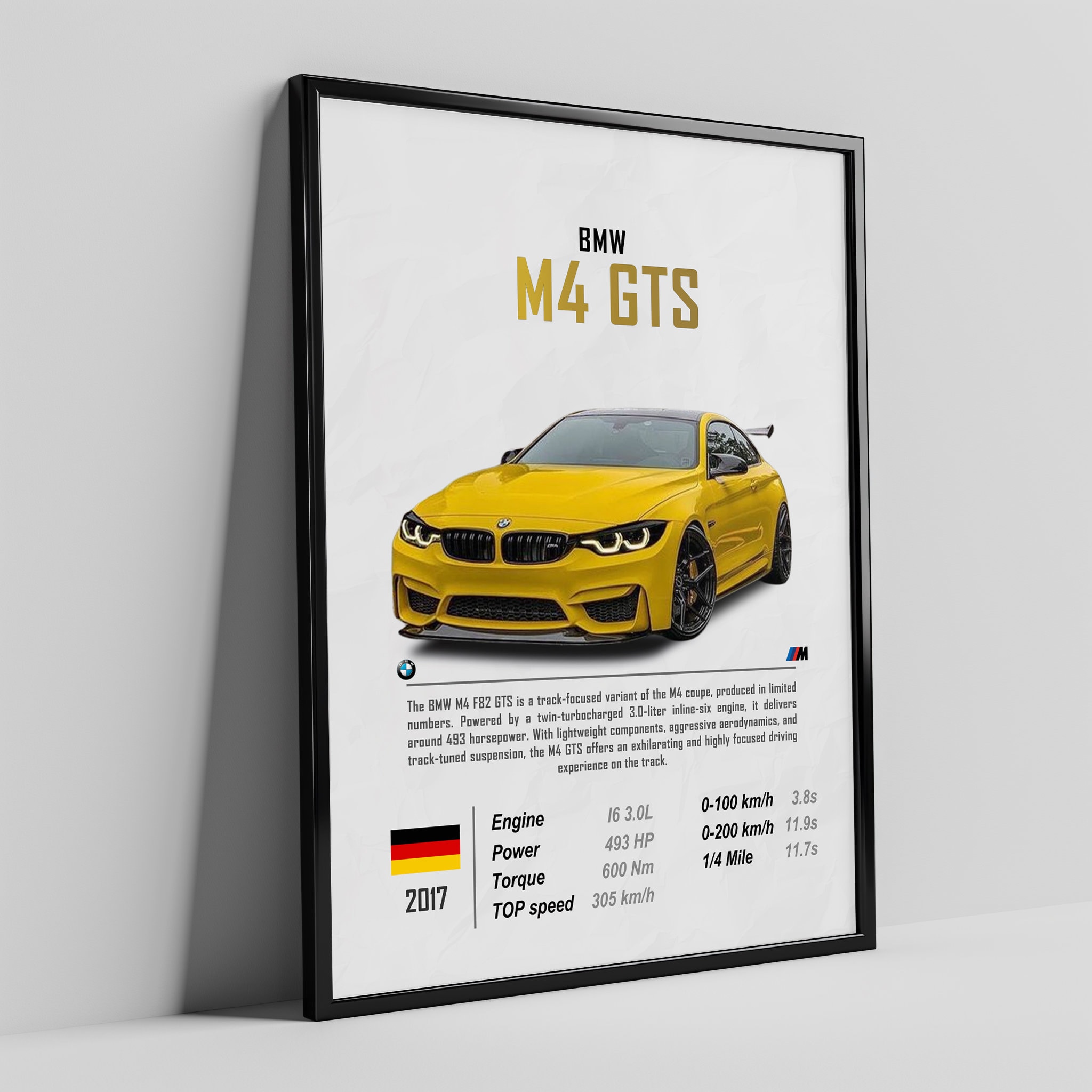 BMW M4 F82, BMW Poster, Gts, BMW M4, Car Poster, Car Posters, Digital ...
