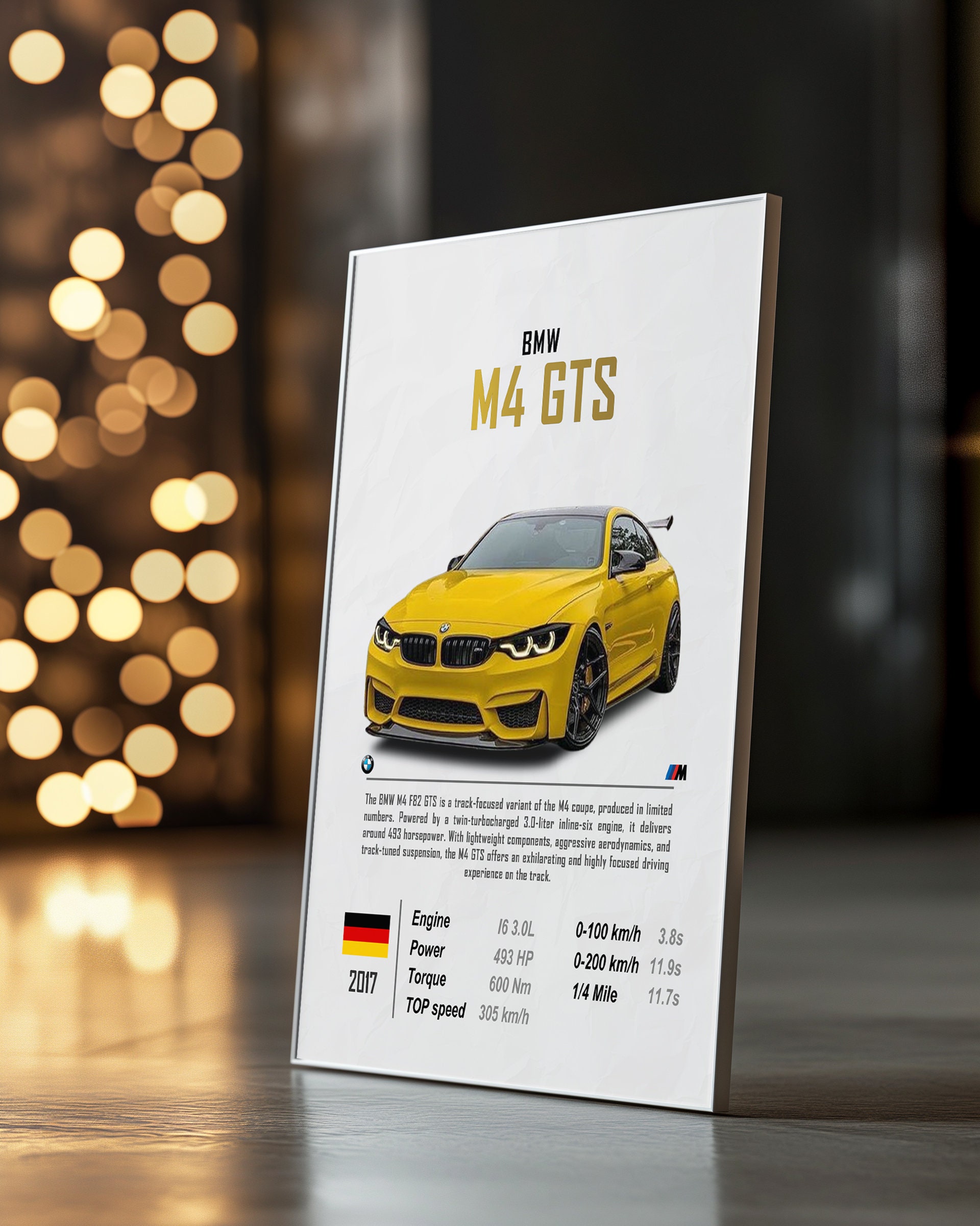 BMW M4 GTS Poster: Car Wall Art Decor (digital Download) - Etsy Australia