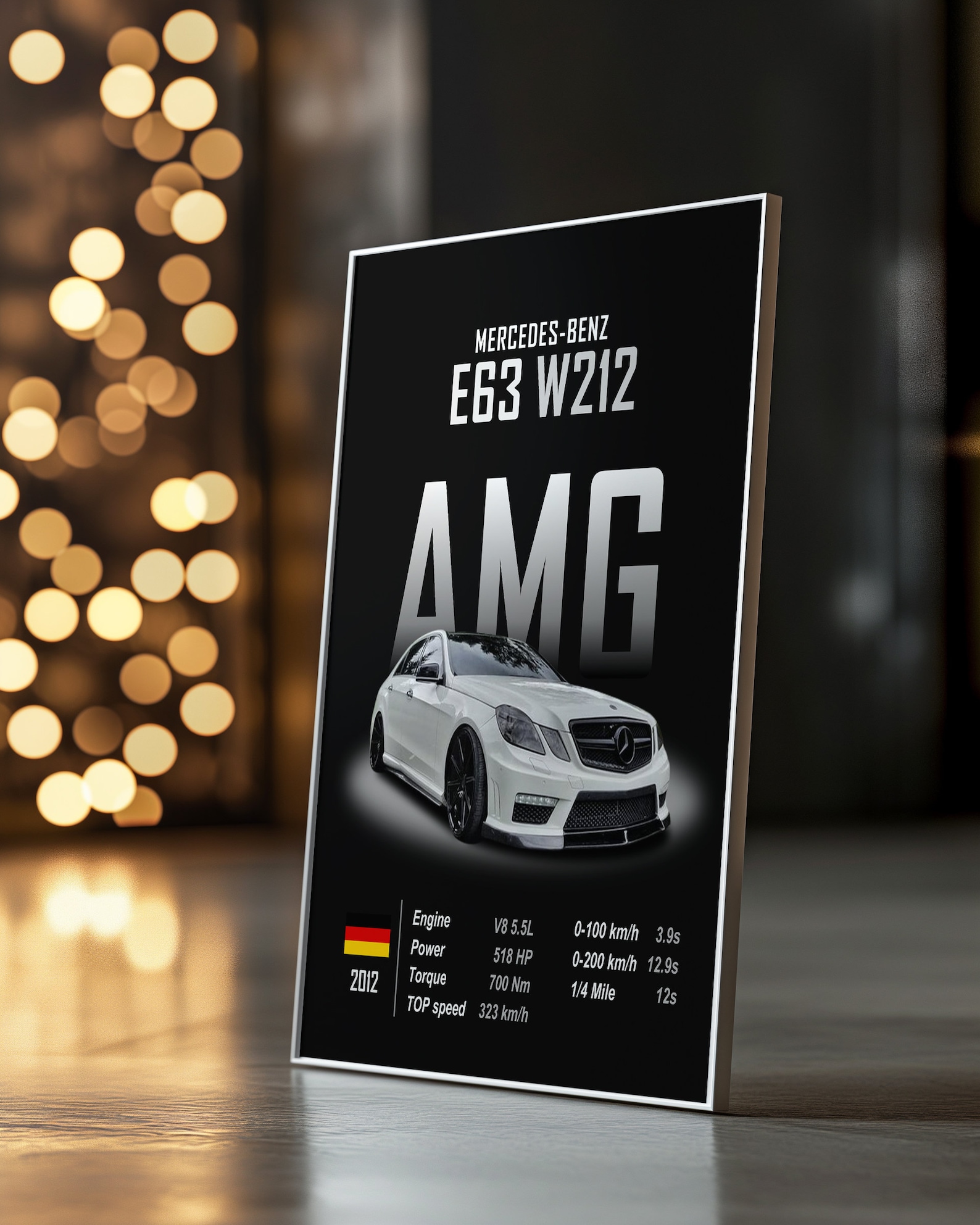 Mercedes E63 AMG W212 Poster: Dark Theme Car Art (digital Download) - Etsy