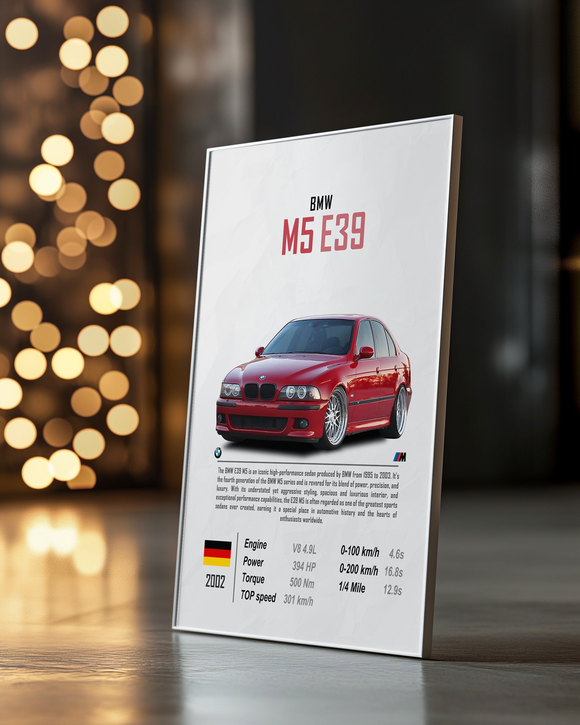 BMW M5 E39 Poster: Automotive Wall Art (digital Download) - Etsy