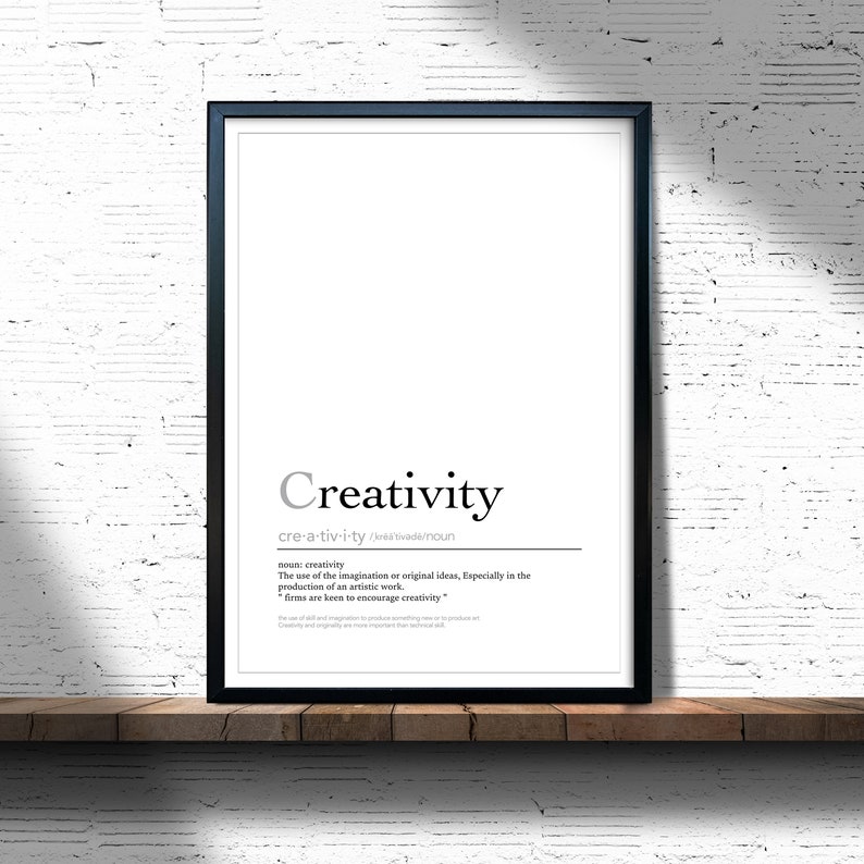 Creativity Definition Printable | Inspiring Definition | Word ...