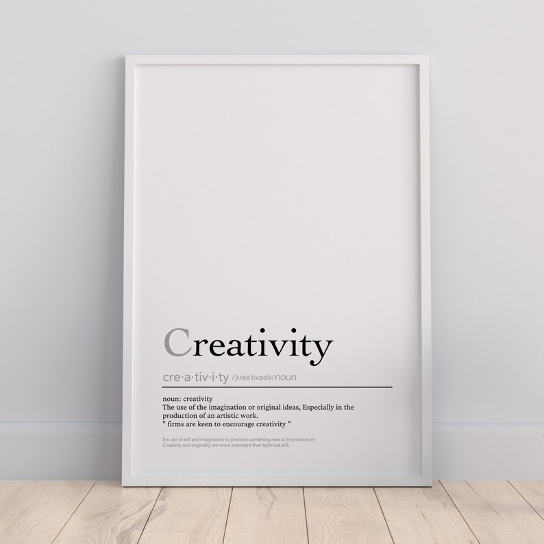 Creativity Definition Printable | Inspiring Definition | Word ...