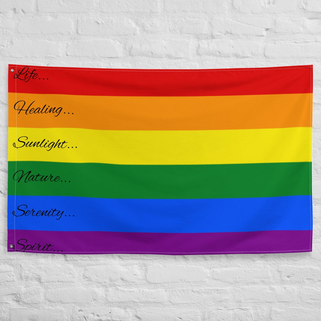 Creative 6 Color Pride Flag With "know Your Flag" Details (3ft X 5ft ...
