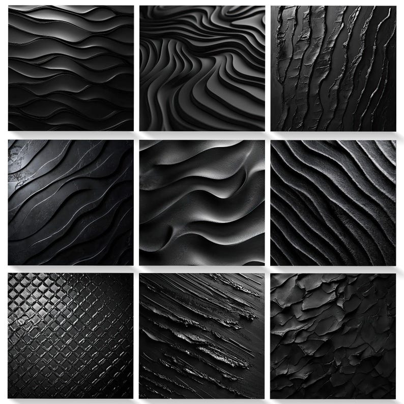 Black Textured DIGITAL PAPER Printable Textured Black Paper for Product ...