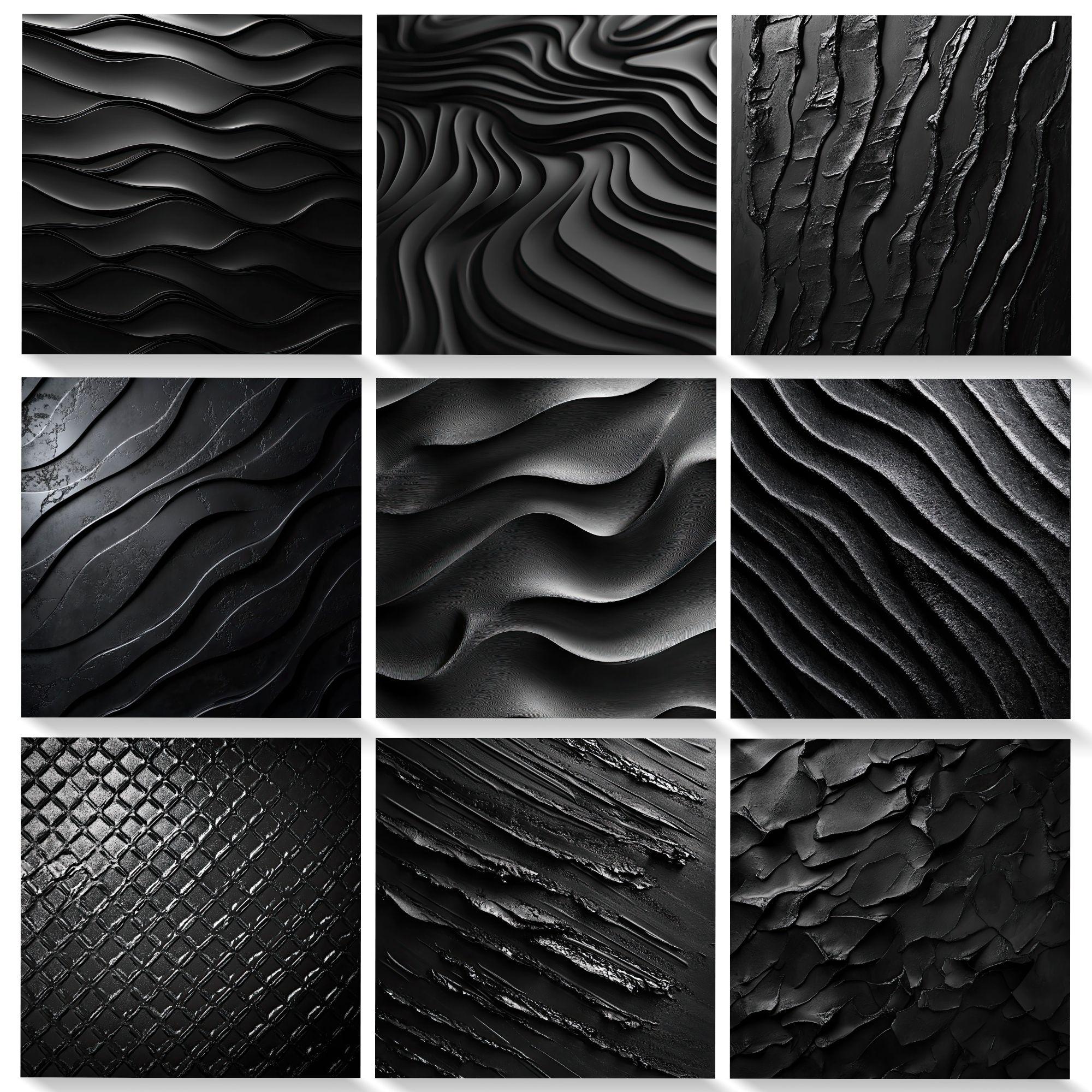 Black Textured DIGITAL PAPER Printable Textured Black Paper for Product ...