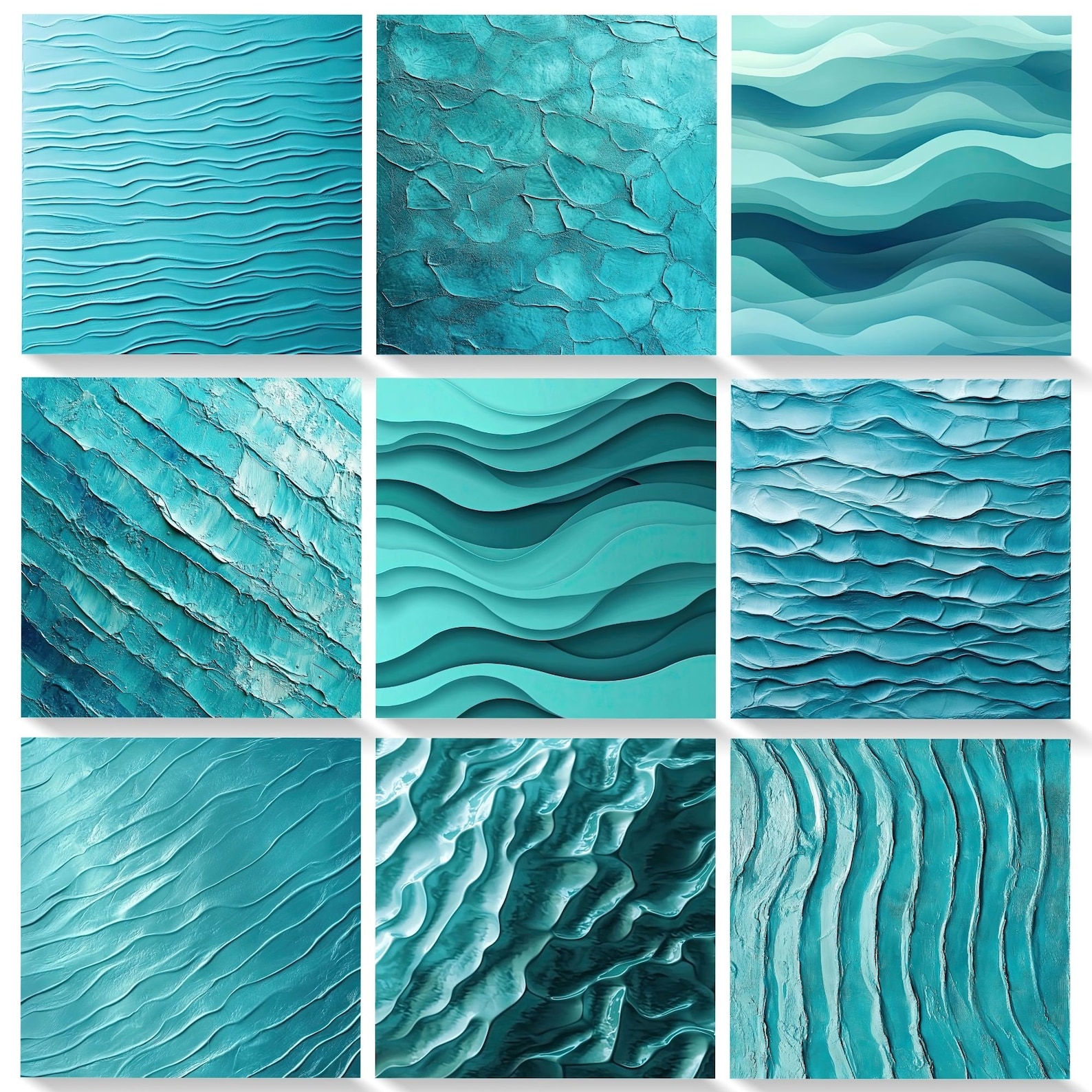 Turquoise DIGITAL PAPER Teal Pattern Turqouise Background Aqua Digital ...