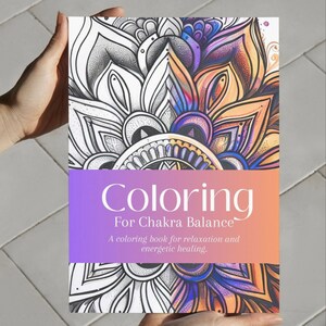 Chakra Coloring Book CANVA TEMPLATE Chakra Healing Coloring Page for ...