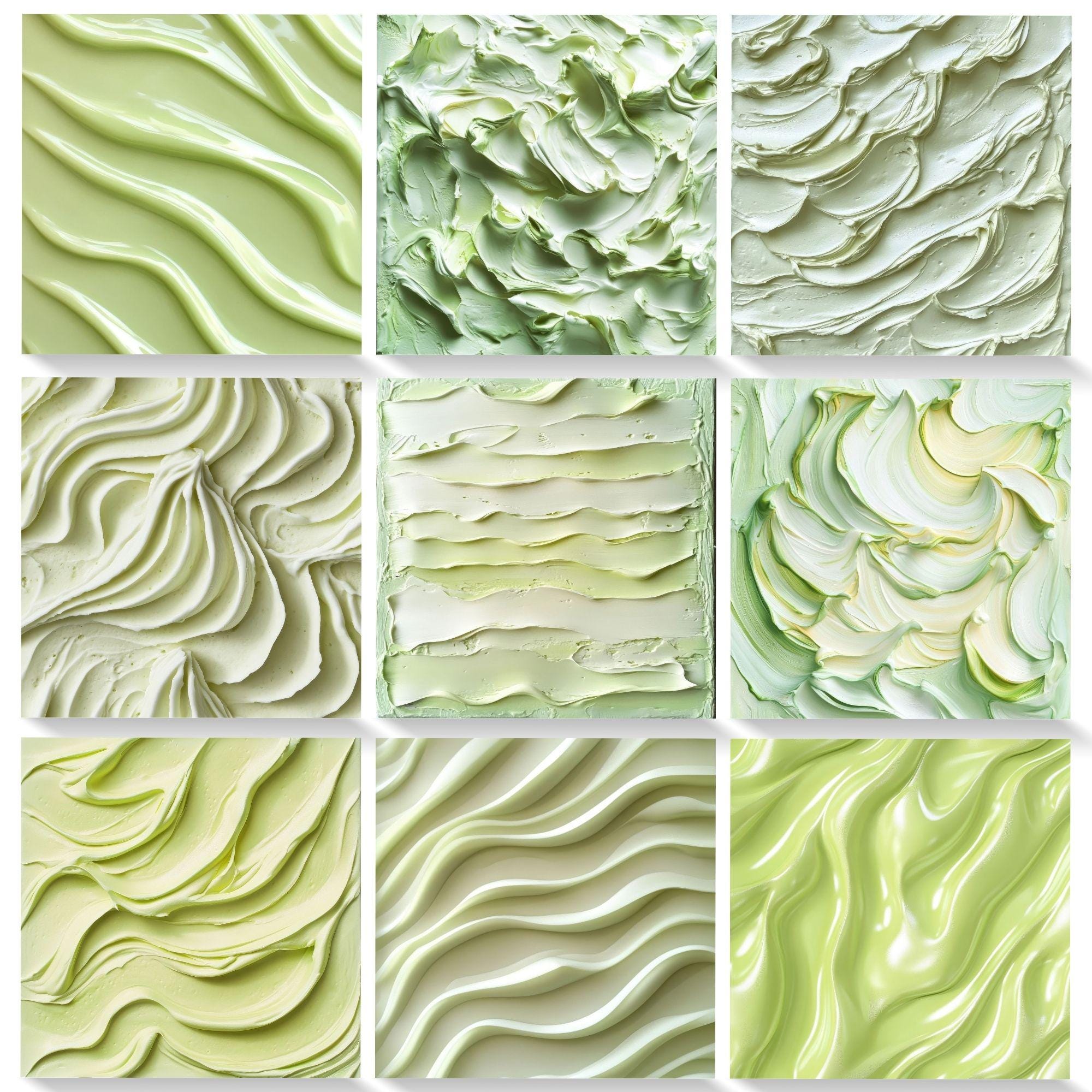Digital Paper Lime Green Soft Green Abstract Design Pastel Background ...