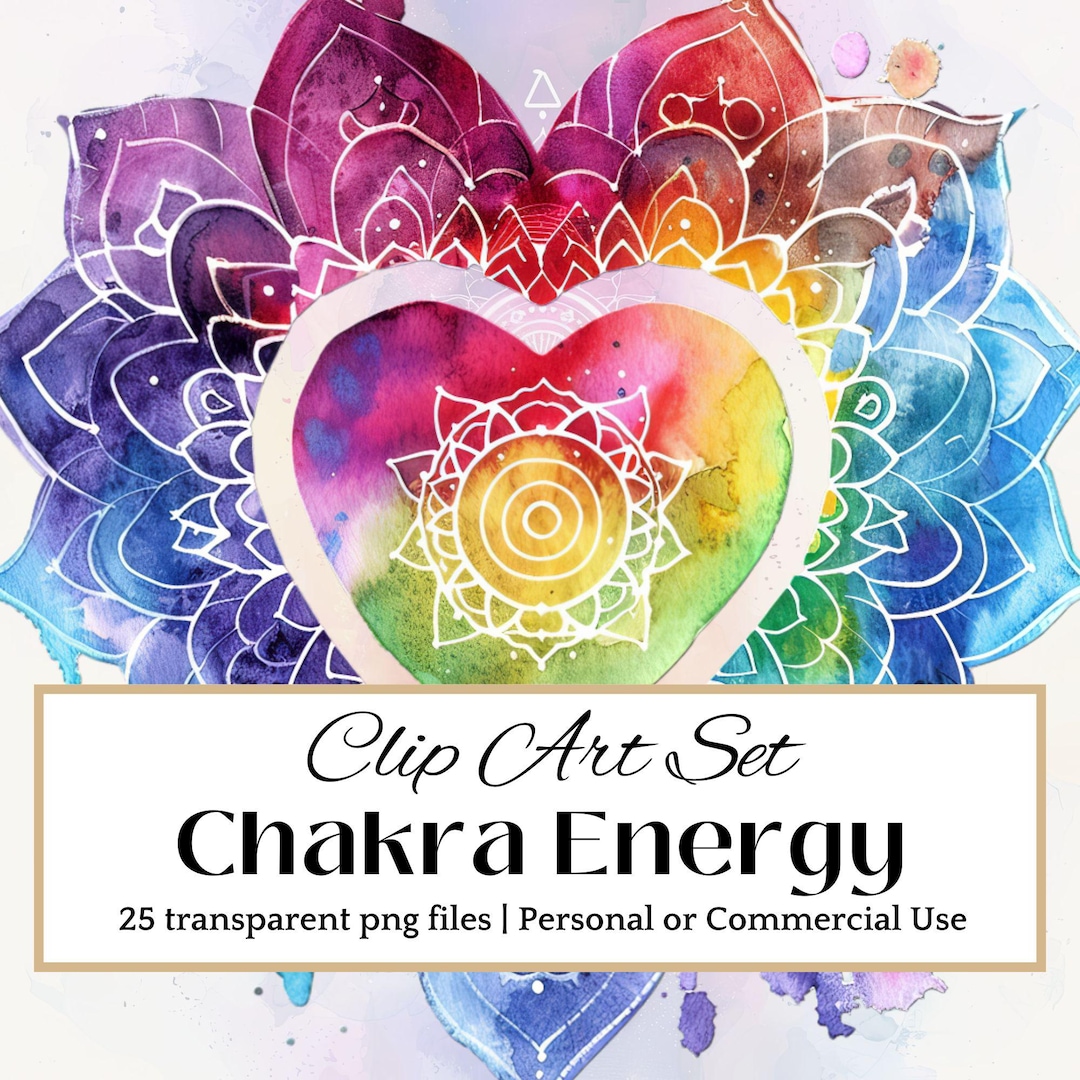 Chakra CLIPART Chakra Artwork Digital Download Energy Healing Art PNG ...
