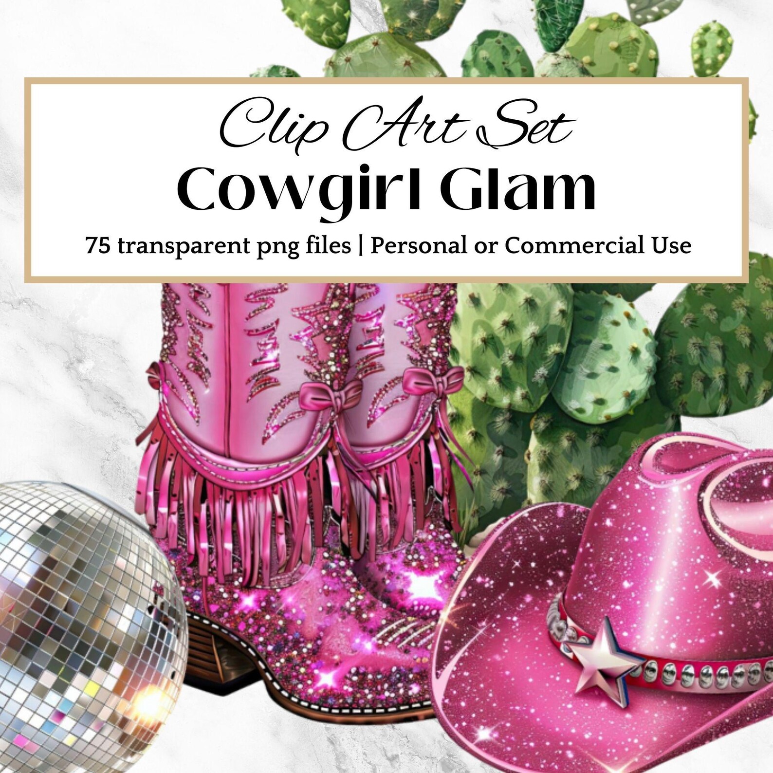 Cowgirl Glam CLIP ART Commercial Use Instant Download Png Wild West ...
