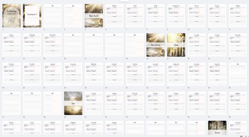Tarot Meanings CANVA TEMPLATE Workbook for Personal Learning & Intuition Building Editable Tarot ...