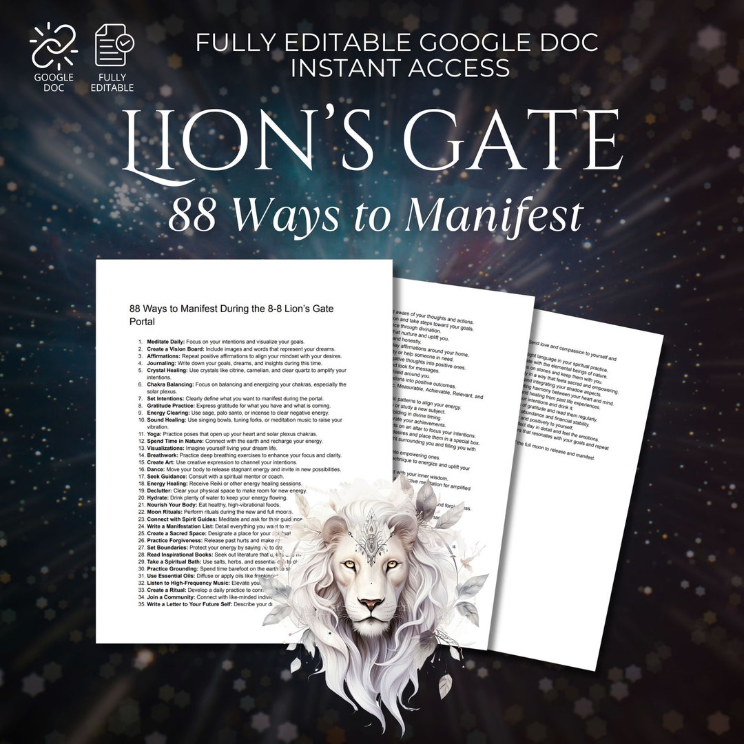 Lion's Gate Ritual GOOGLE DOC Lion Gate Portal Course Lion Gate 8 8 ... Lion's Gate Ritual GOOGLE DOC Lion Gate Portal Course Lion Gate 8 8 ...