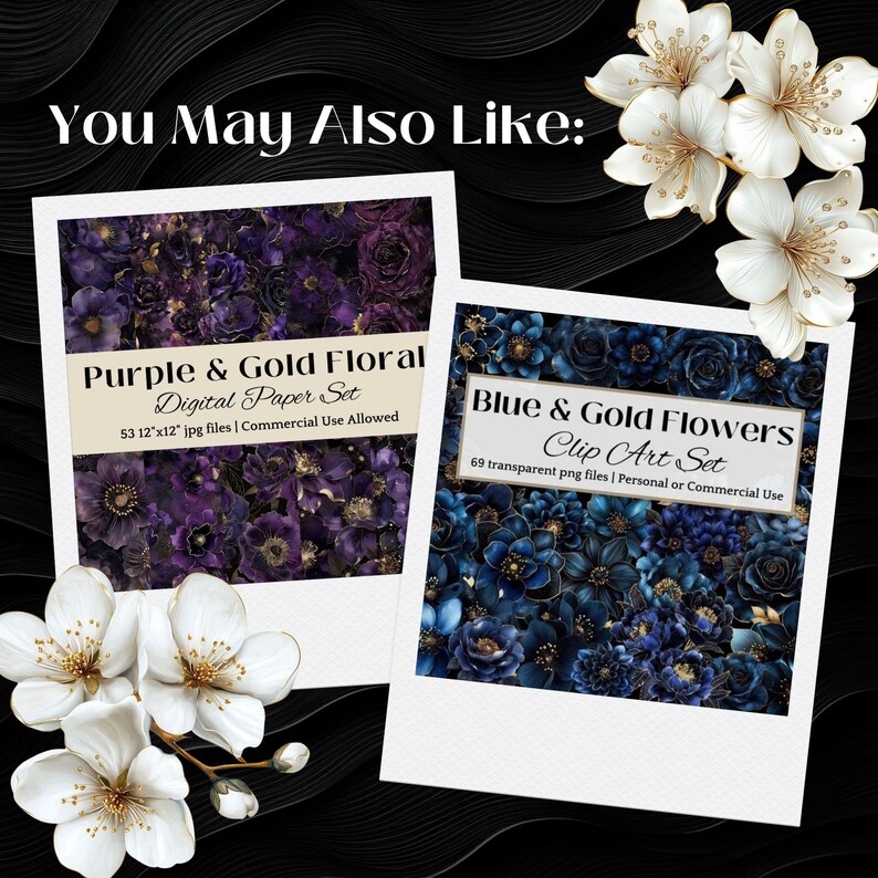 Purple Flower CLIP ART Black Purple Rose Dark Aesthetic Decor Goth ...