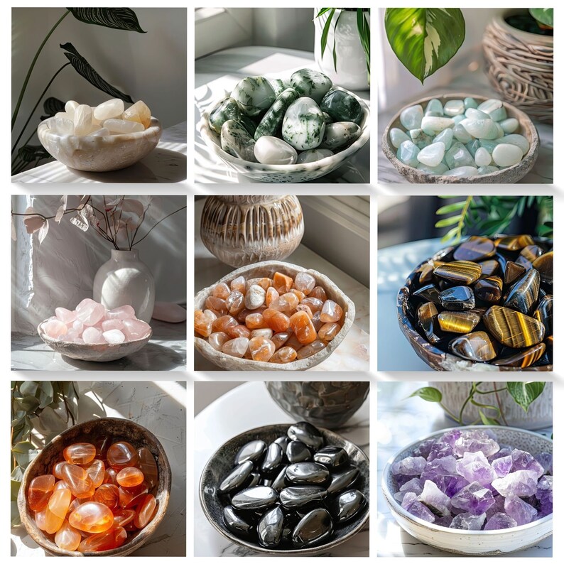 Crystal Healing IMAGE SET Aesthetic Crystal Picture for Healer & Reiki ...