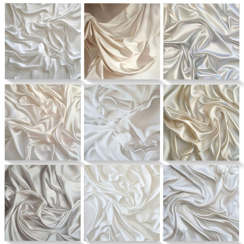 White Satin DIGITAL PAPER Satin Background Printable Craft Paper Luxury ...