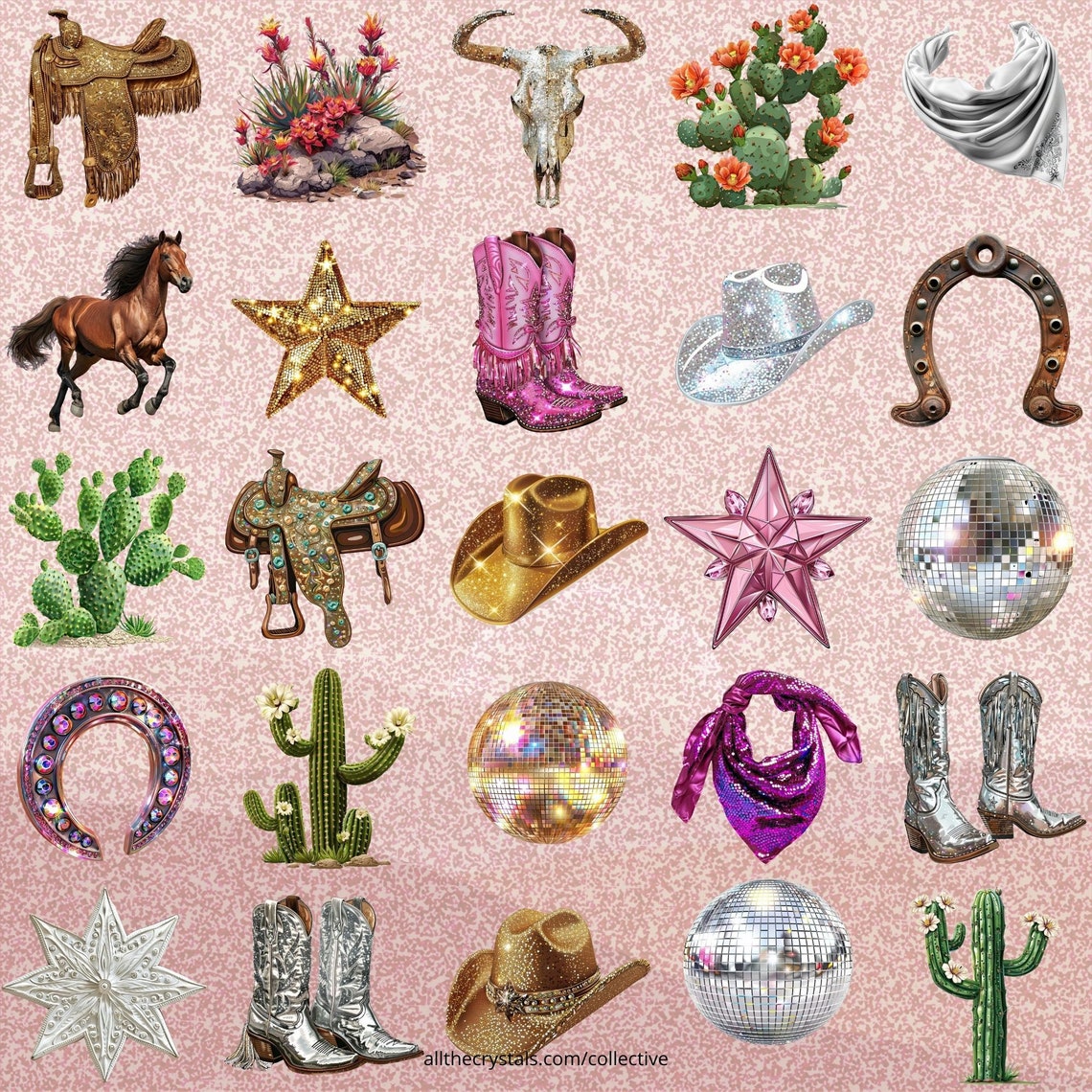 Cowgirl Glam CLIP ART Commercial Use Instant Download Png Wild West ...