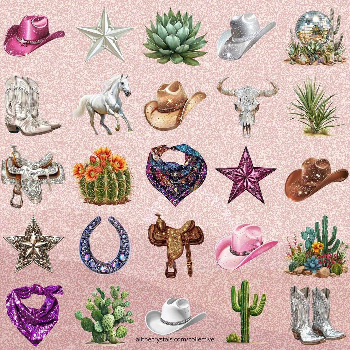 Cowgirl Glam CLIP ART Commercial Use Instant Download Png Wild West ...