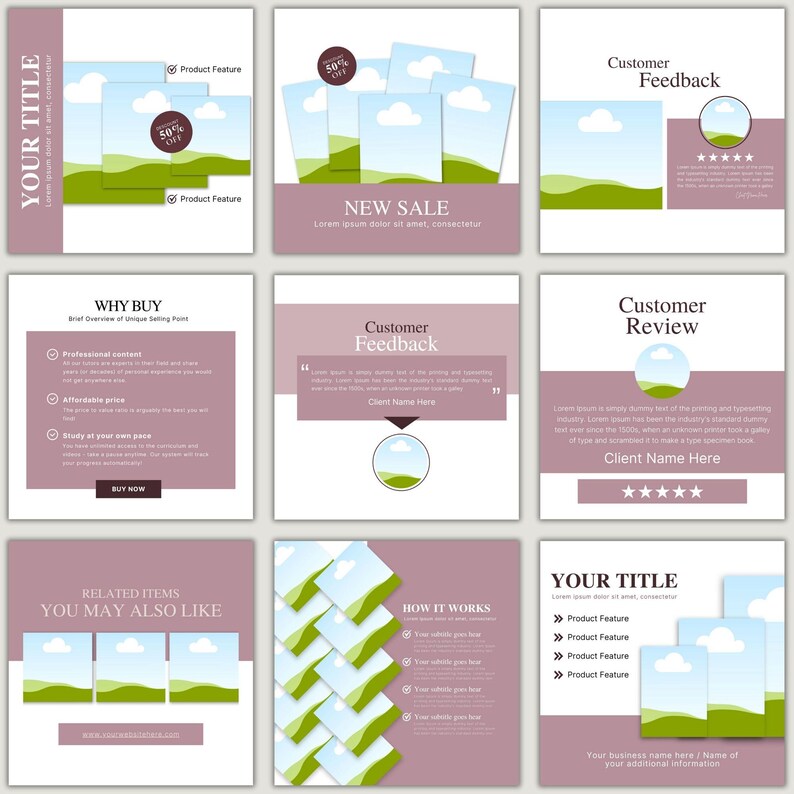 Canva Mockup TEMPLATE for Etsy Seller Template to Sell Ebook Mock up ...