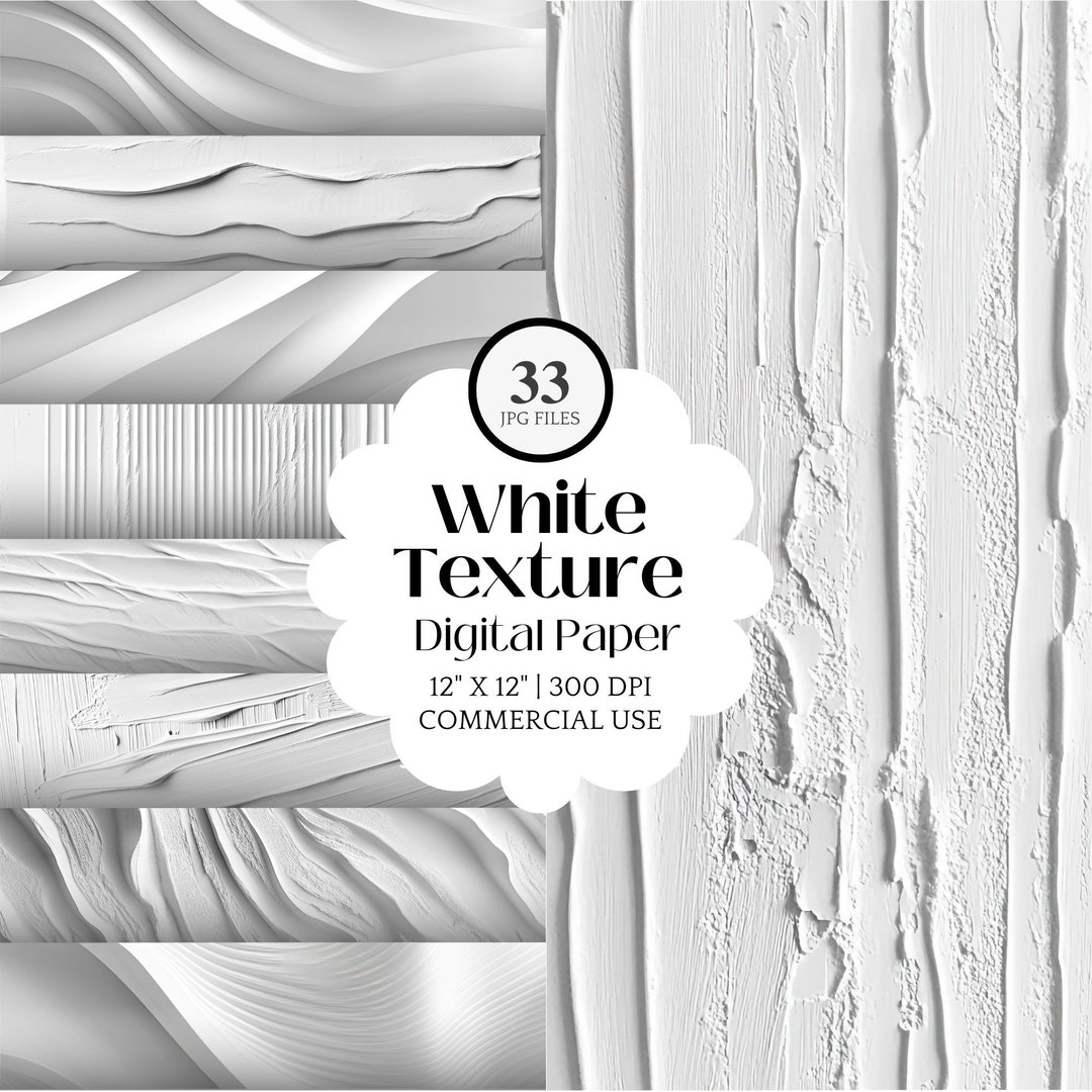 White Texture DIGITAL PAPER for Graphic Design Photo Background for ...