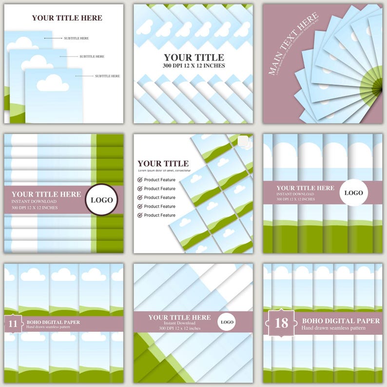 Canva Mockup TEMPLATE for Etsy Seller Template to Sell Ebook Mock up ...
