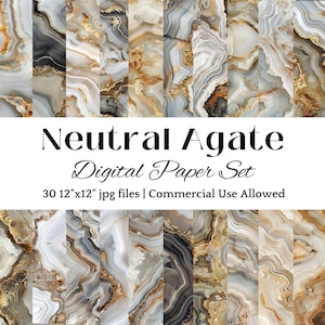 Agate DIGITAL PAPER Energy Healing Space Crystal Decor Agate Wall Art ...