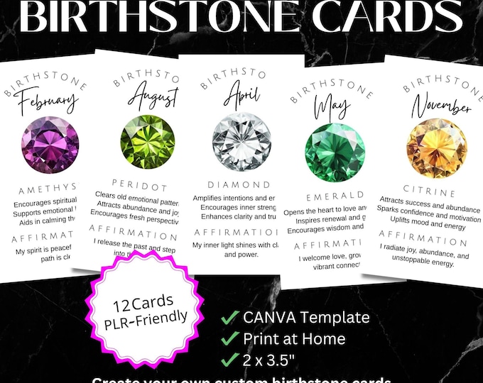 Gemstones Cards Add-on Set - Crystal Cards - Meaning of Stones ...