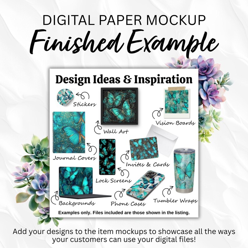 Digital Paper Mockup CANVA TEMPLATE Editable Drag‑and‑drop Display for ...