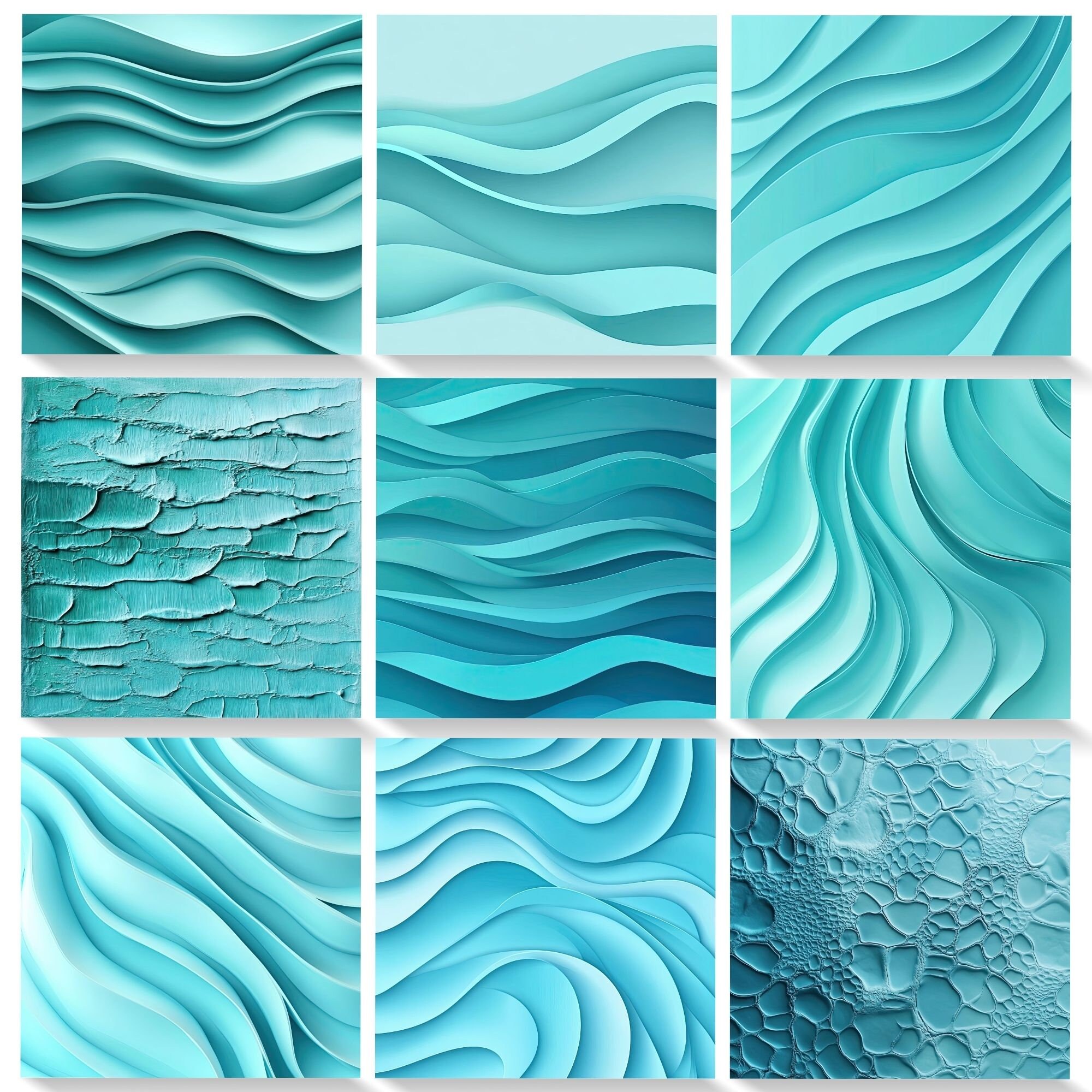 Turquoise DIGITAL PAPER Teal Pattern Turqouise Background Aqua Digital ...