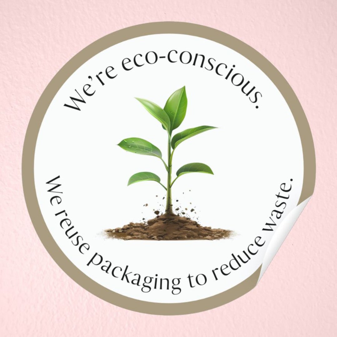 Eco Package Sticker DESIGN Thank You Sticker Business Eco Friendly ...