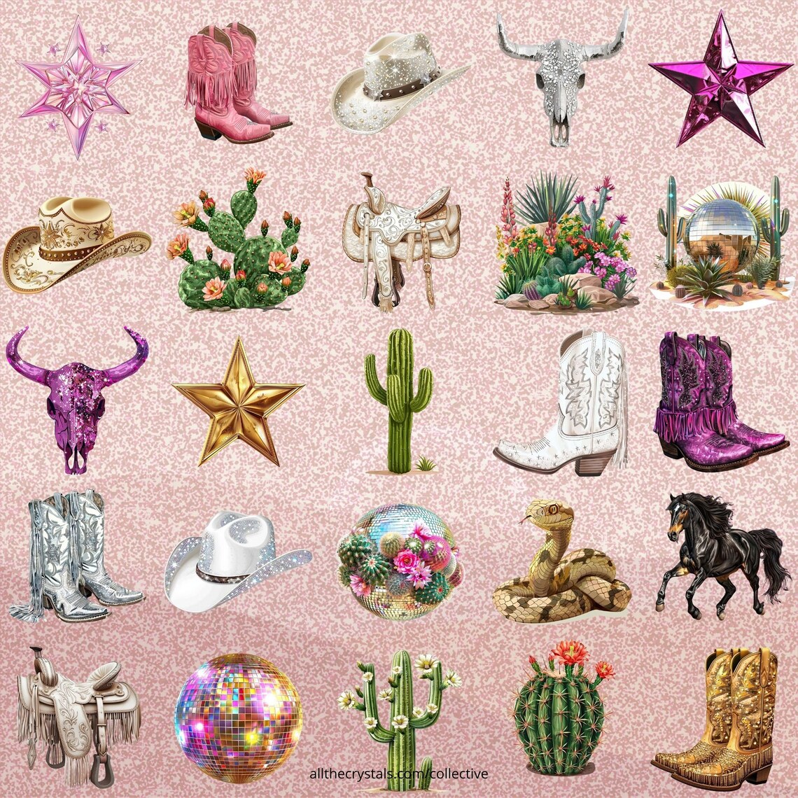 Cowgirl Glam CLIP ART Commercial Use Instant Download Png Wild West ...