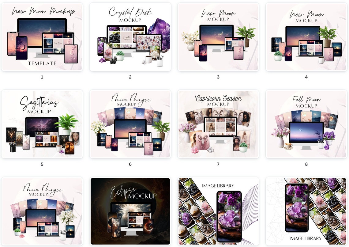 CANVA MOCKUP BUNDLE Metaphysical Course, Ebook Instagram Template Mockup Commercial Use Dfy Drag ...