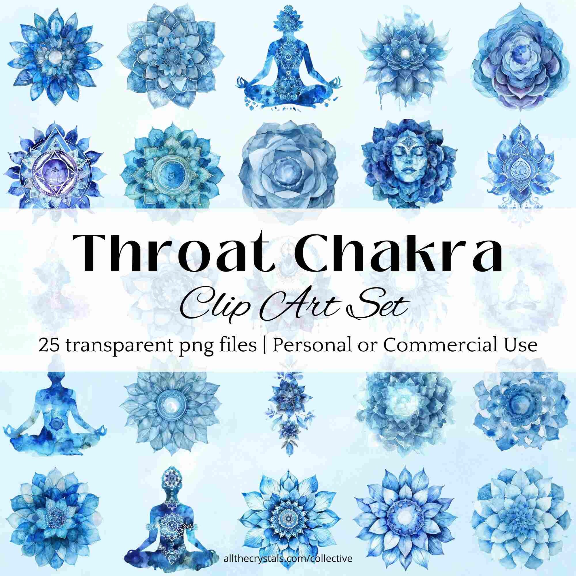 FULL SET Set 7 Chakras CLIPART Chakra Balance Clip Art Holistic ...
