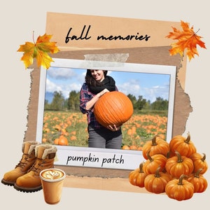 Fall CLIP ART SET Autumn Leaves & Pumpkin Clipart Harvest Season ...
