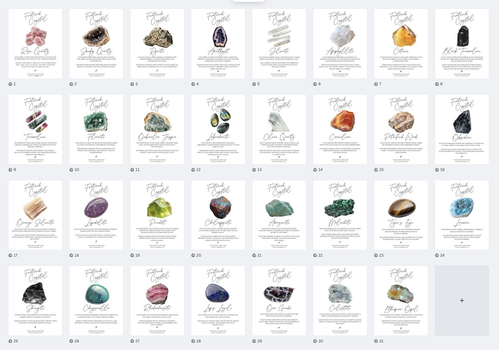 Crystal Shop Sign CANVA TEMPLATE for Crystal Business Crystal ...