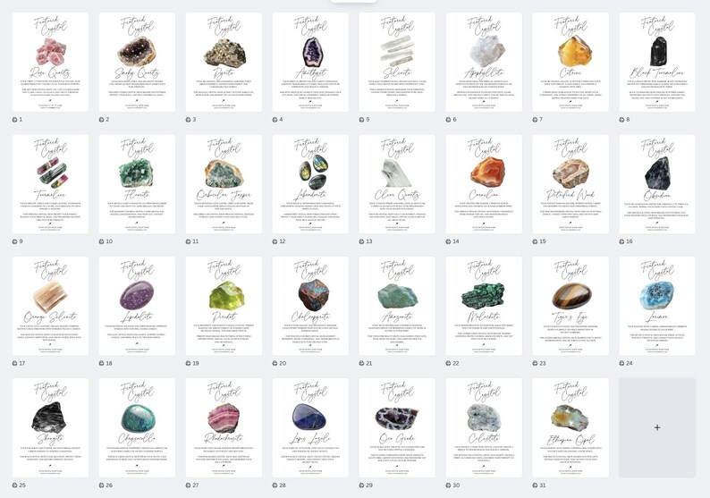 Crystal Shop Sign CANVA TEMPLATE for Crystal Business Crystal ...