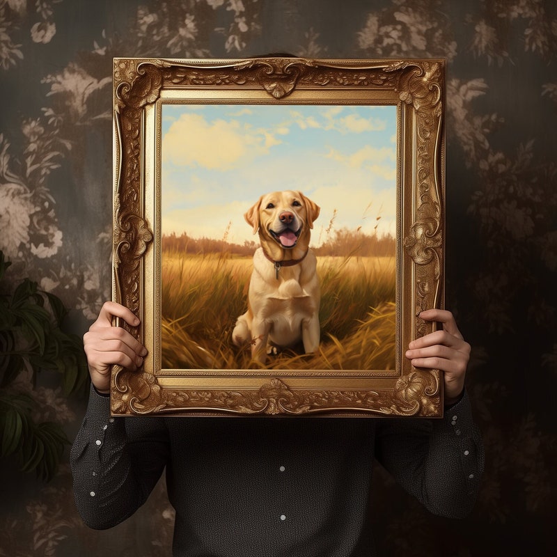 Yellow Lab Painting - Etsy