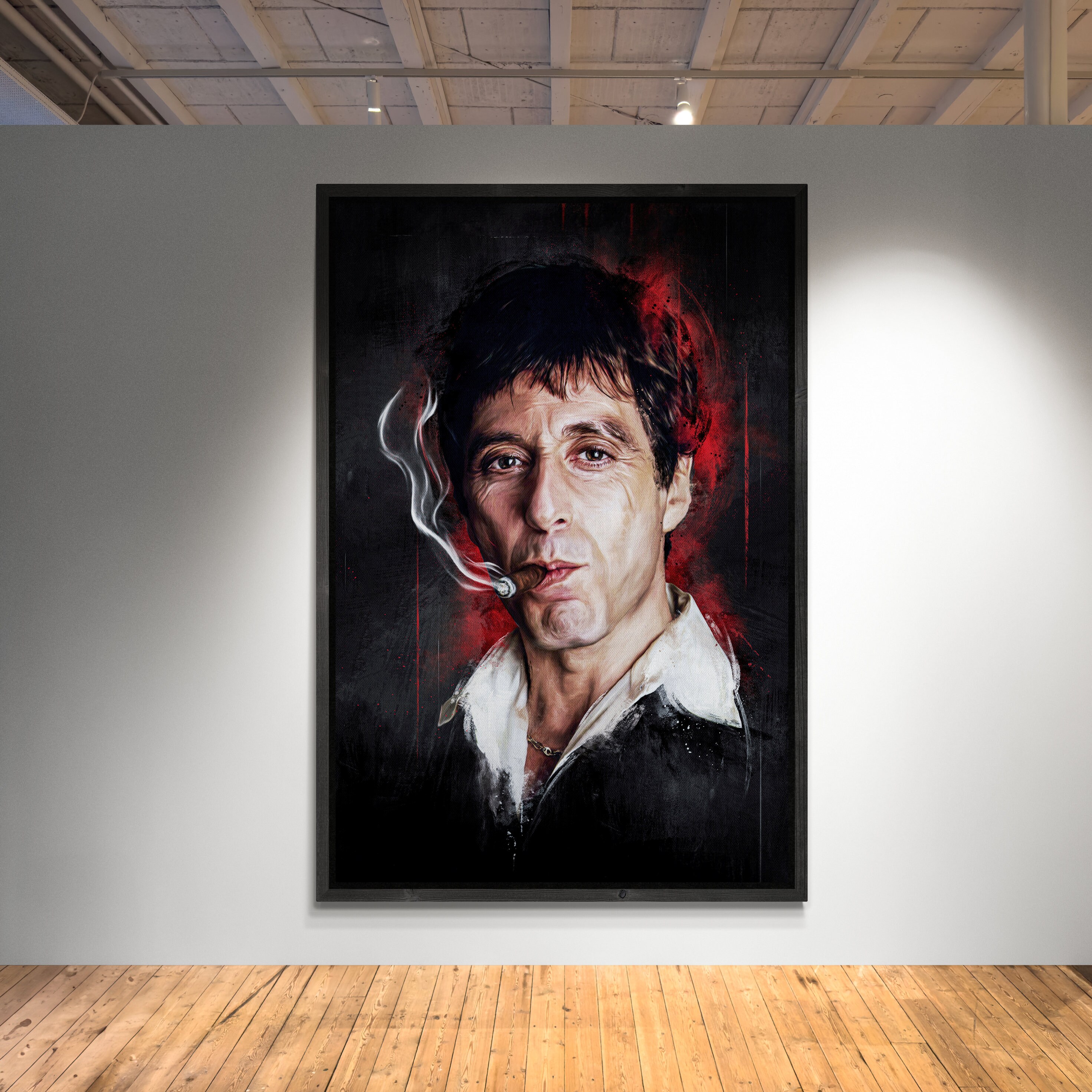 Scarface Print, Tony Montana Poster, Mafia Wall Art, Wall Decor for Man ...