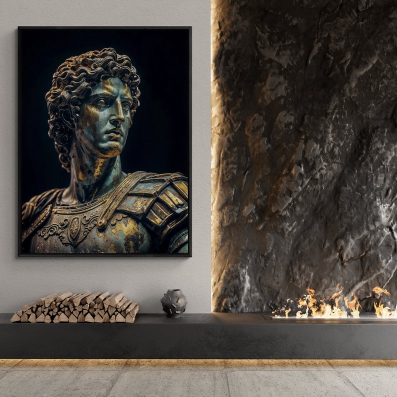 Alexander the Great Bust, Alexander the Great Print, Ancient Greek Wall ...