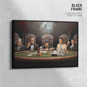 Last Supper Gangsters Wall Art, Famous Actors Print, Mafia Decor, Movie ...