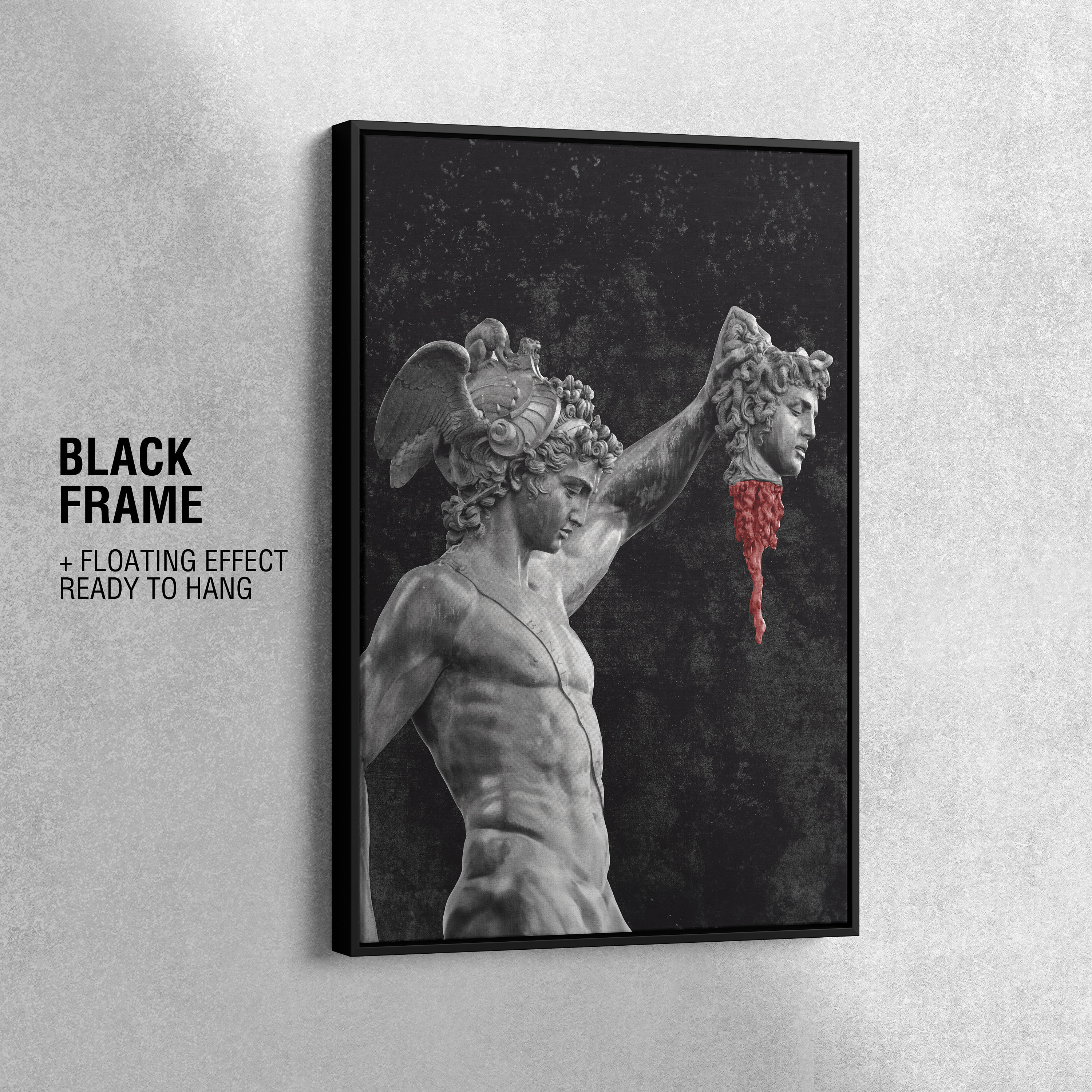 Perseus and Medusa Canvas Print, Perseus Statue, Greek Mythology Wall ...