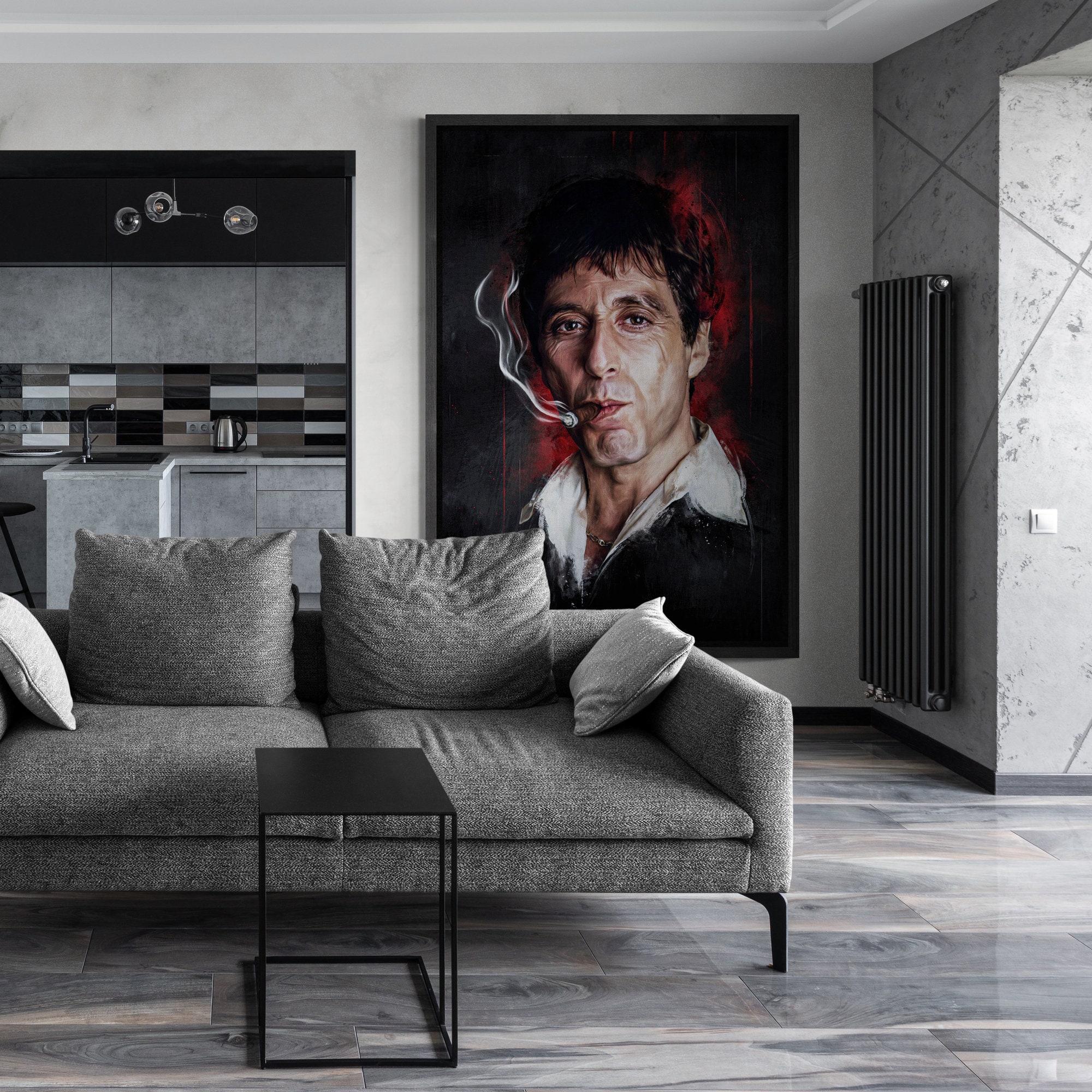 Scarface Print, Tony Montana Poster, Mafia Wall Art, Wall Decor for Man ...