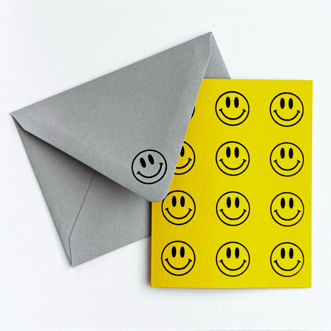 Thank You Card Early 2000s Vibe Smiley Face Greeting Card 90s Smile ...