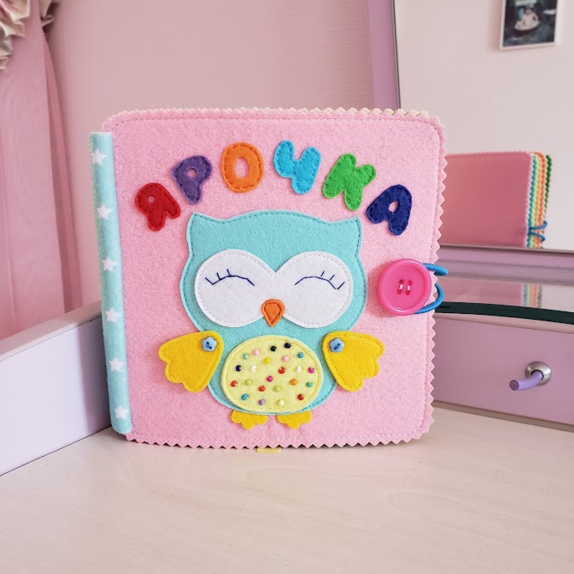 Personalized Felt Baby Quiet Book. Montessori Soft Activity Book for ...