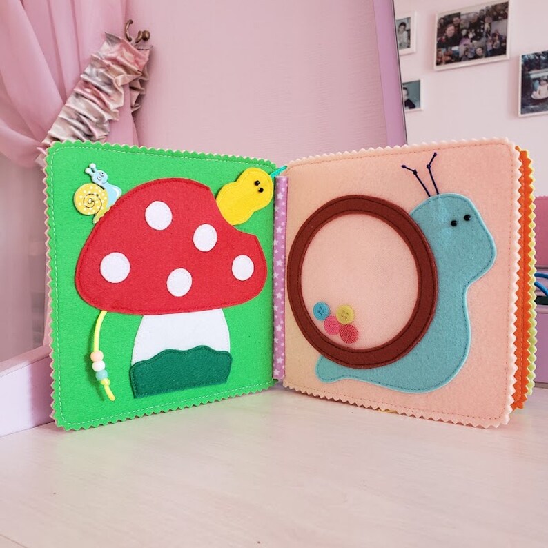 Personalized Felt Baby Quiet Book. Montessori Soft Activity Book for ...