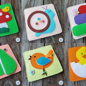 Personalized Felt Baby Quiet Book. Montessori Soft Activity Book for ...