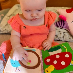 Personalized Felt Baby Quiet Book. Montessori Soft Activity Book for ...