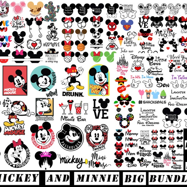 Mickey Mouse Svg - Etsy