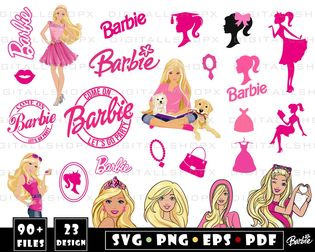 Barbi SVG File, Digital Instant Download, Cricut Cut File - Etsy UK