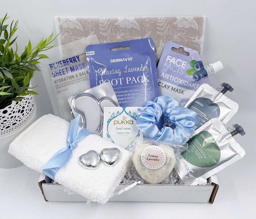 Ladies Gift Box Blue Gifts, Birthday Hampers, Pamper Box, Spa Gift Box ...