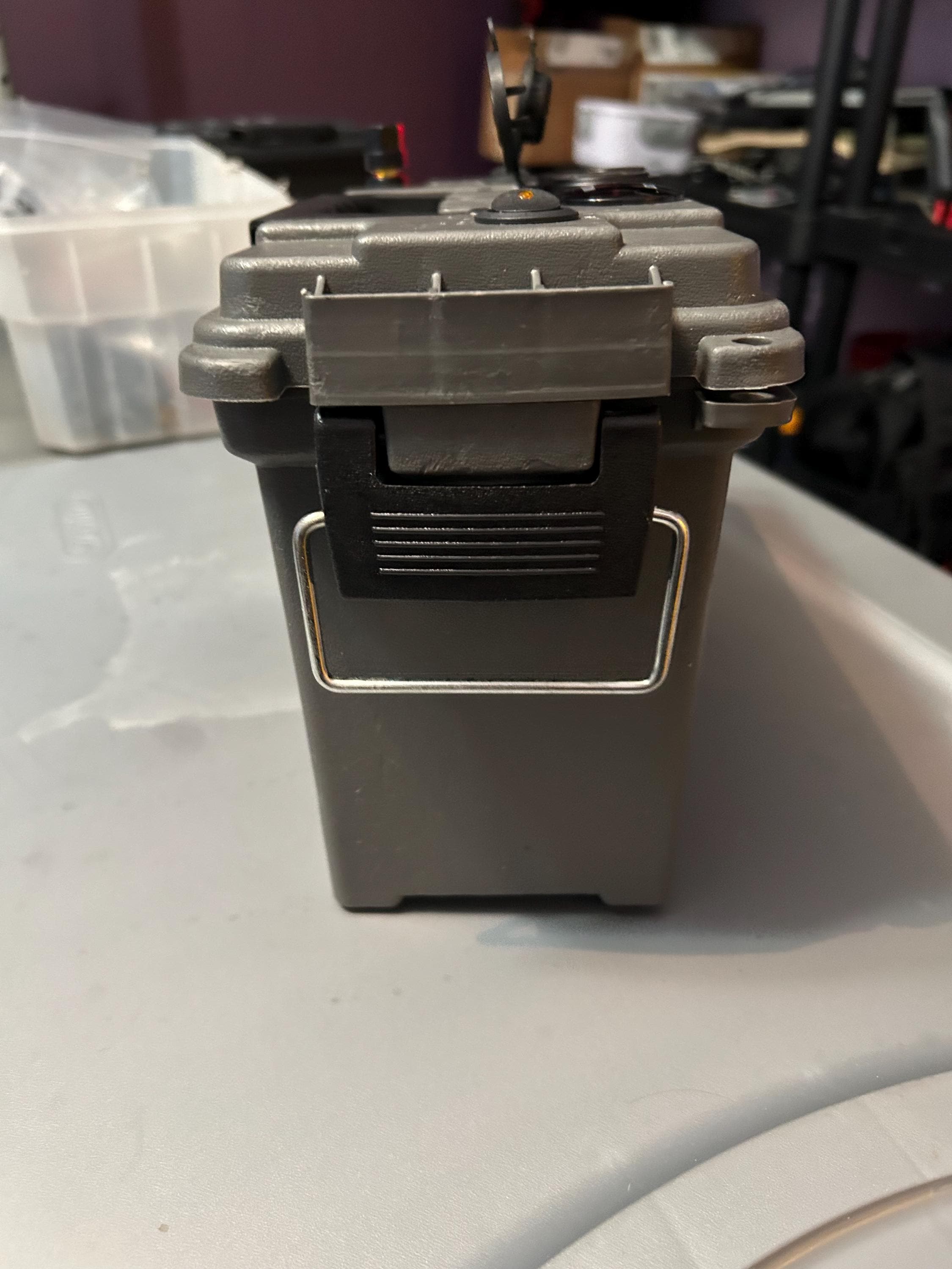 12 Volt POWER BOX With Lights USB Charger Binding Posts for Ice Fishing ...